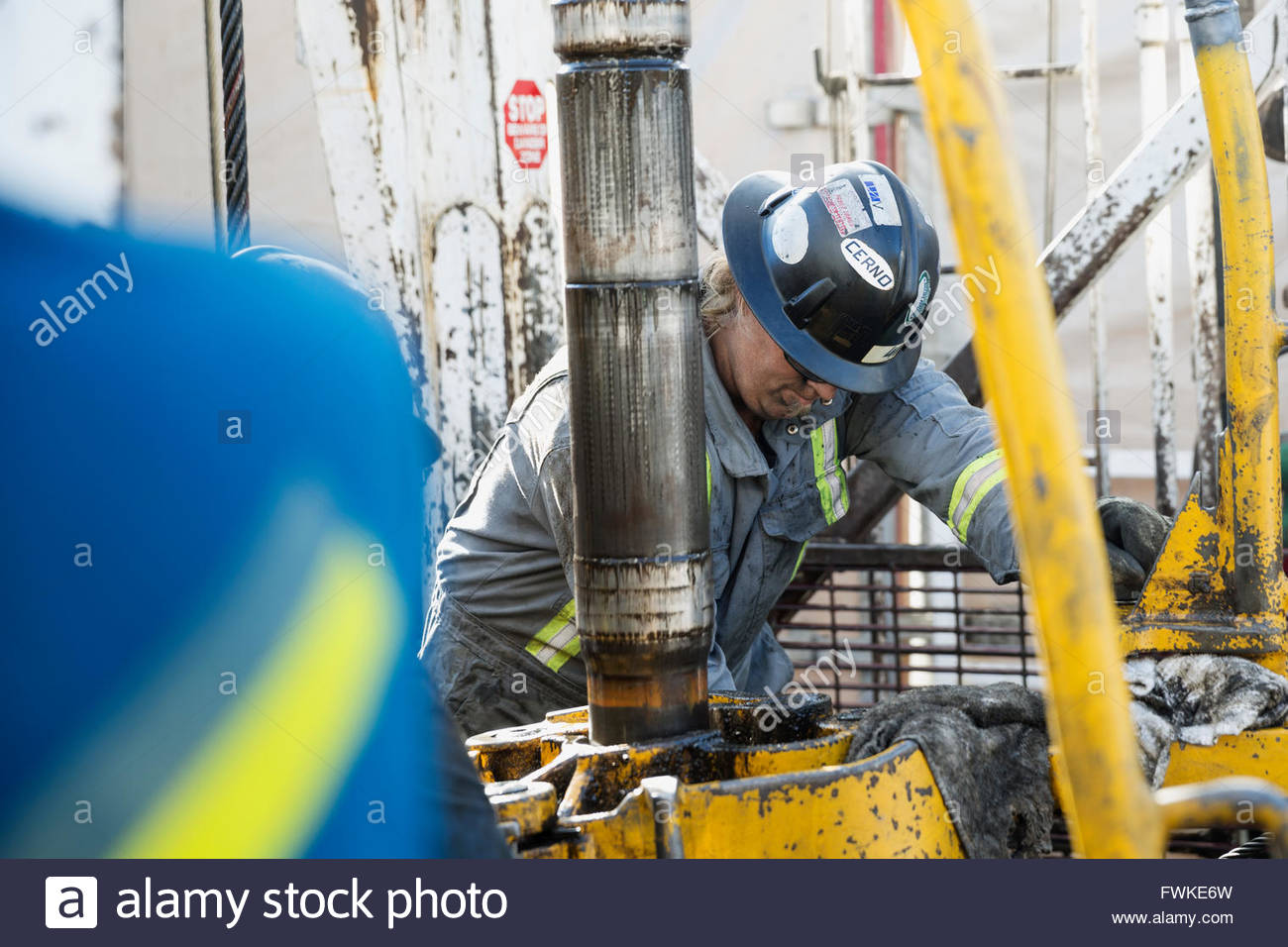 Standing on oil rig hi-res stock photography and images - Alamy