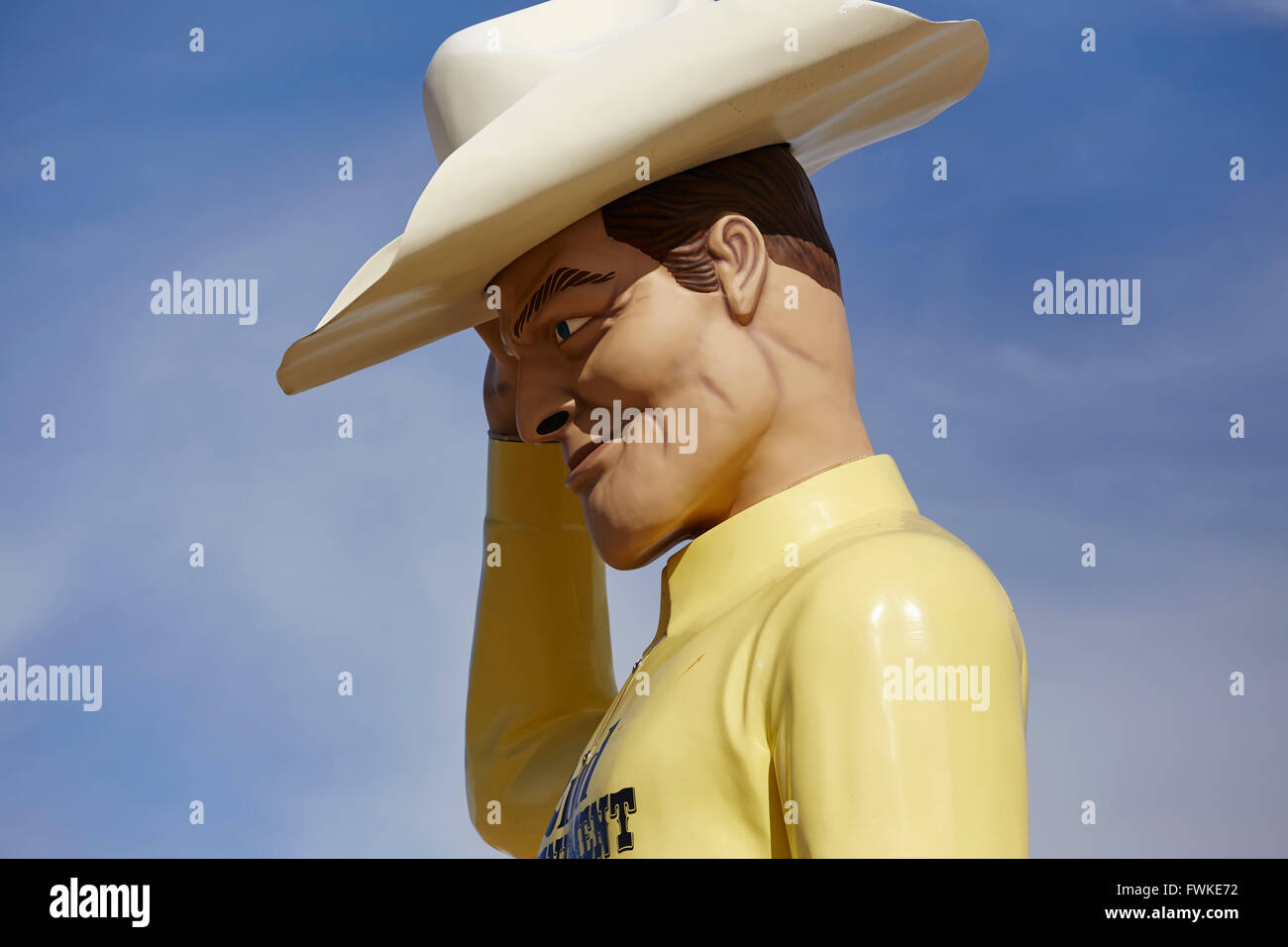 Second Amendment Cowboy statue, Amarillo, Texas, USA Stock Photo - Alamy