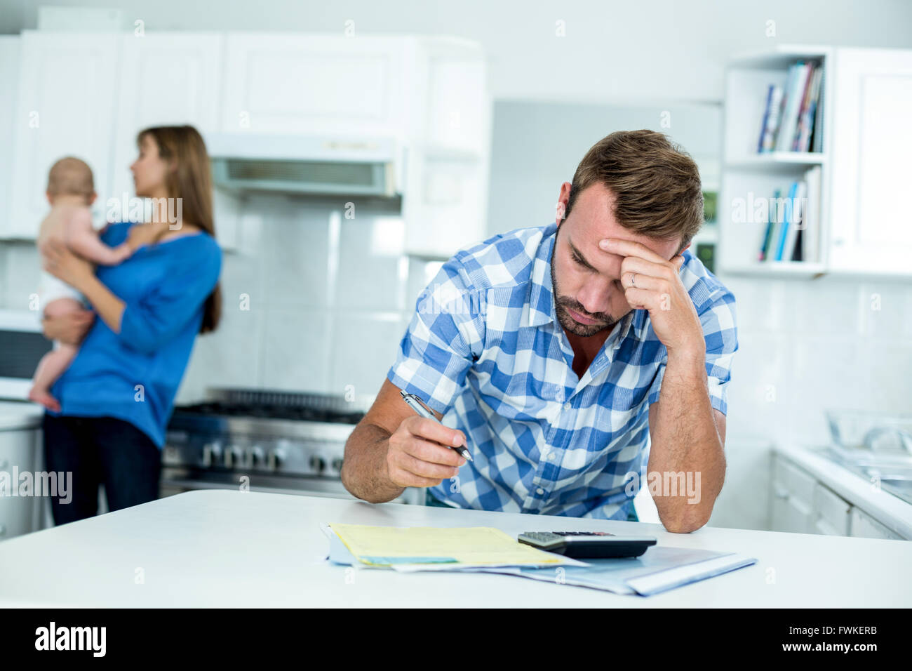 Tensed parents hi-res stock photography and images - Alamy