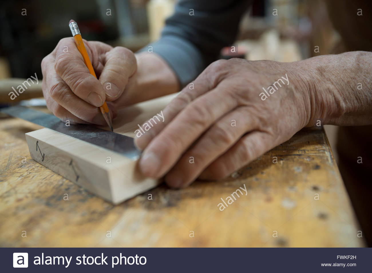 Man holding measuring with pencil hi-res stock photography and images ...