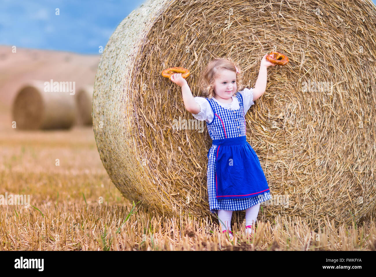 Traditional Little German Girl
