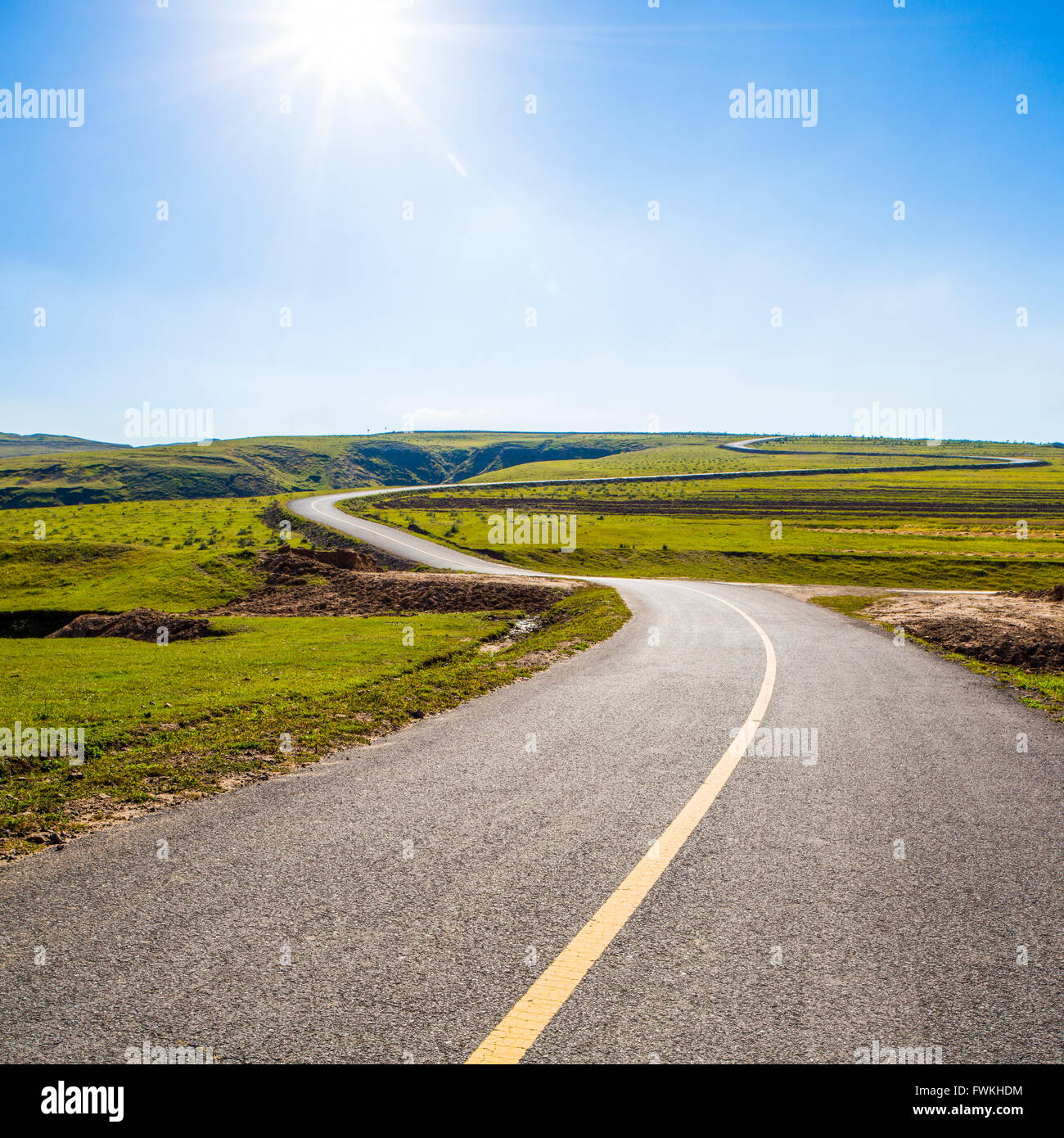 Grassland scenery in Hebei province, China Stock Photo - Alamy