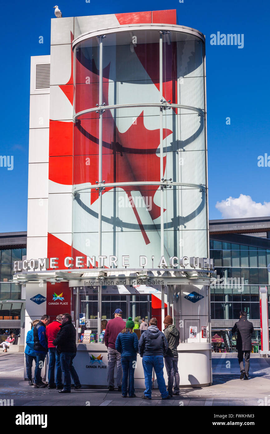 Welcome Centre at Canada Place in downtown Vancouver Stock Photo - Alamy