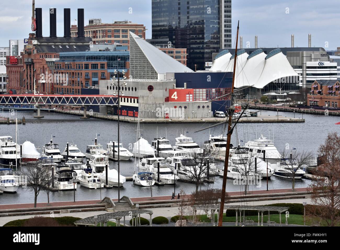 The Baltimore inner harbor Stock Photo - Alamy