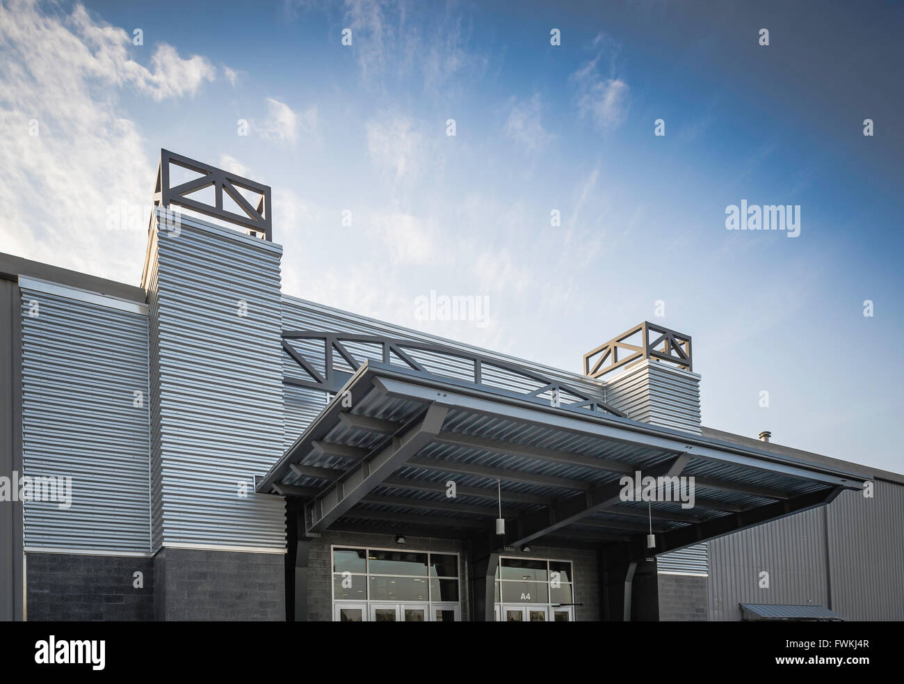 Architectural facade and entrance detail lines pattern hi-res stock ...