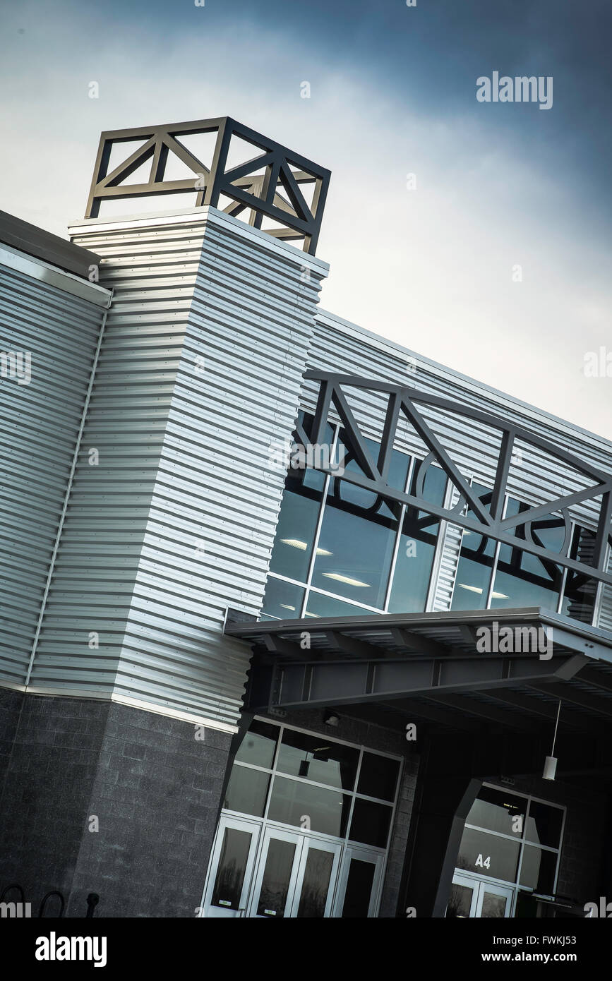 Architectural facade and entrance detail lines pattern hi-res stock ...