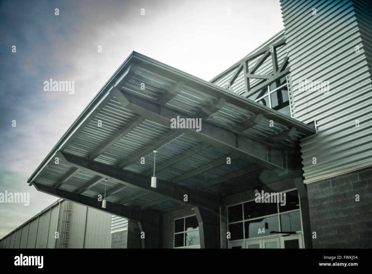 Corrugated metal facade windows detail hi-res stock photography and ...