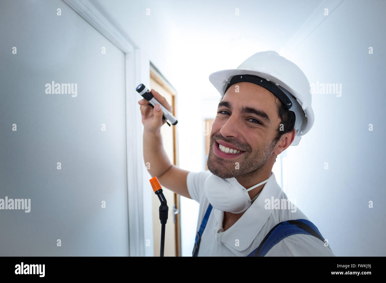 Man Using Flashlight High Resolution Stock Photography and Images - Alamy