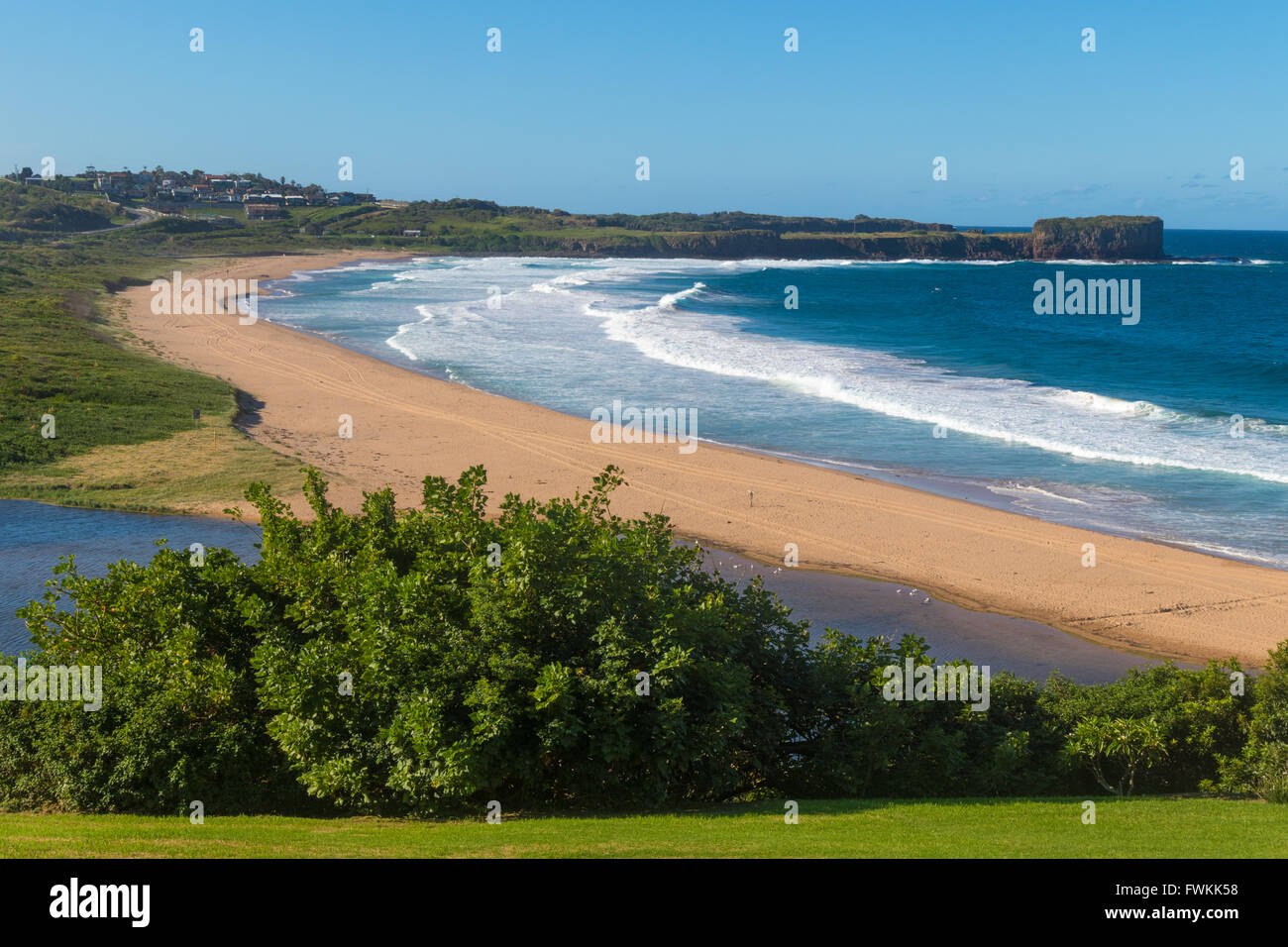Bombo Beach, Kiama NSW where a surfer suffered serious injuries in a ...