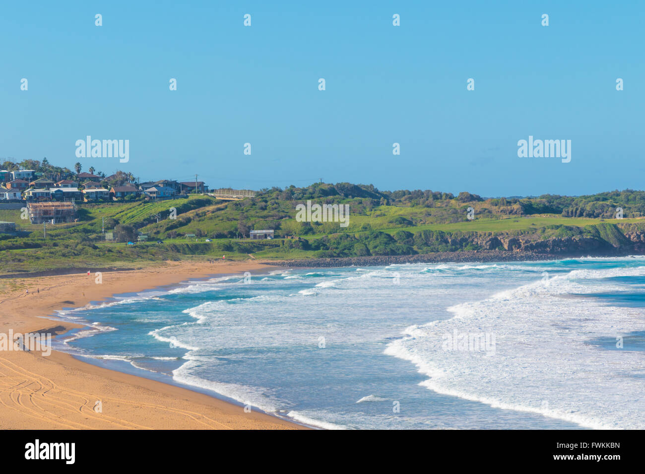 Bombo Beach, Kiama NSW where a surfer suffered serious injuries in a ...