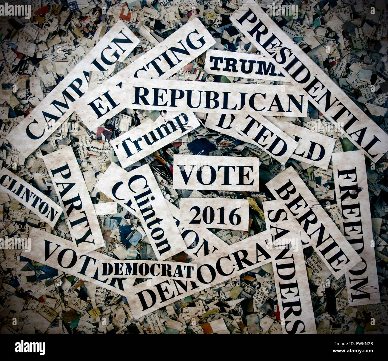 Trump sanders newspaper hi-res stock photography and images - Alamy