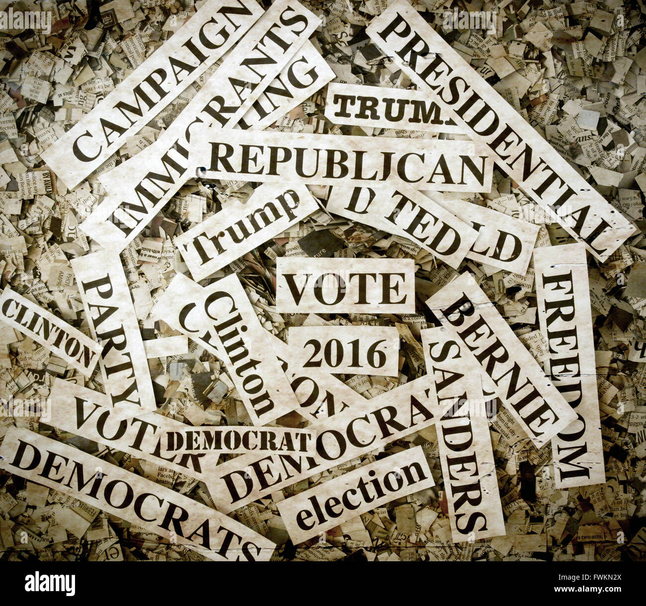 Trump sanders newspaper hi-res stock photography and images - Alamy