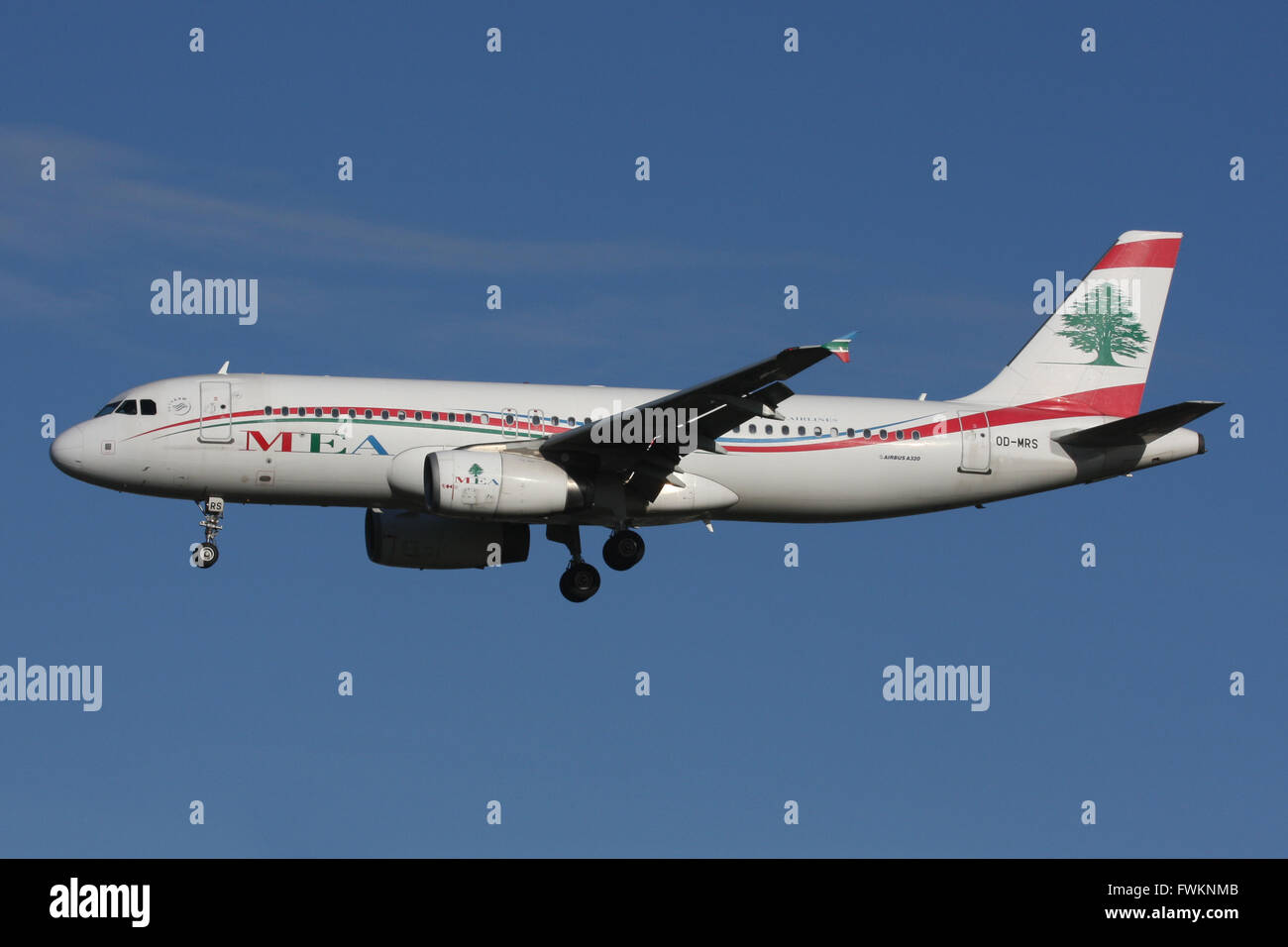 MEA LEBANON MIDDLE EAST A320 Stock Photo - Alamy