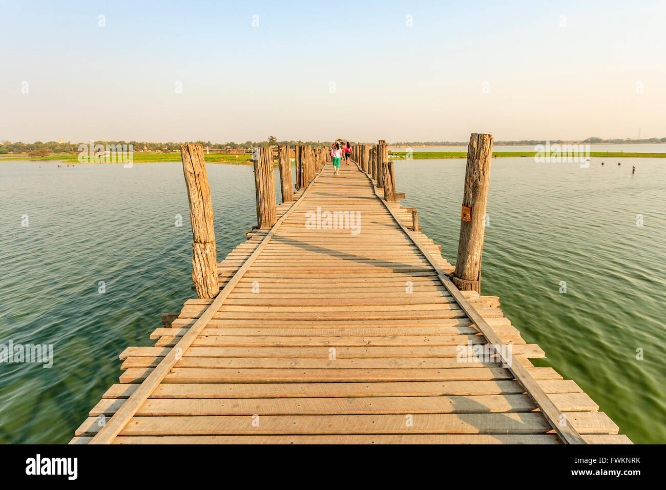 Famous bridge at Myanmar Stock Photo - Alamy