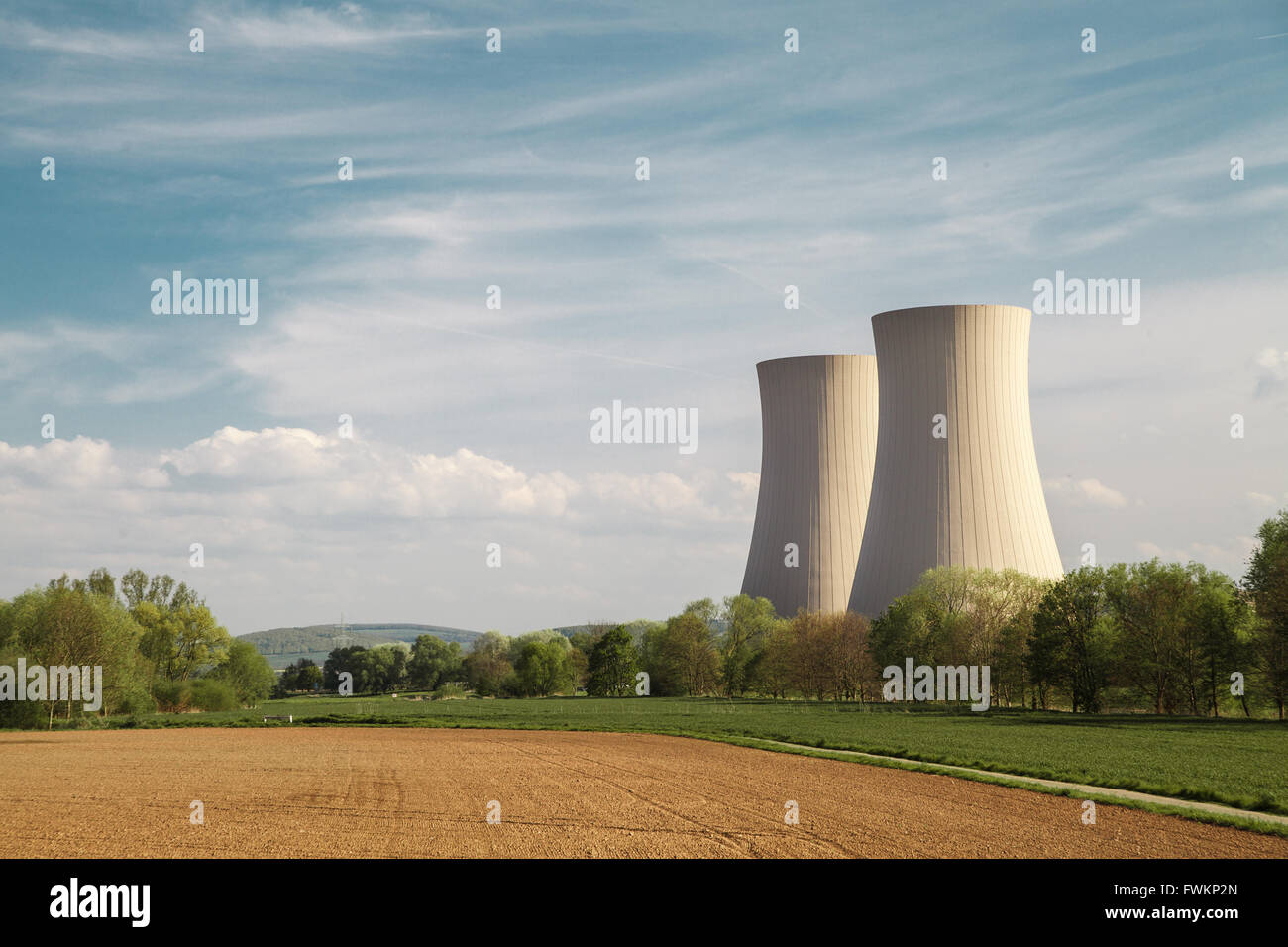Nuclear power station Grohnde Stock Photo - Alamy