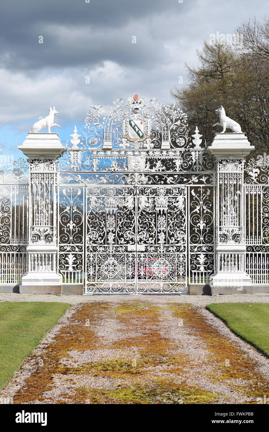 The Davies gates near Wrexham Stock Photo - Alamy