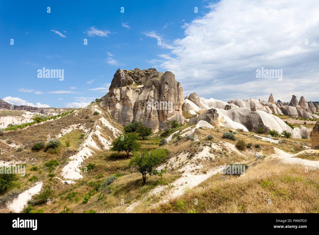 Spectacular rocks formations in Cappadocia Stock Photo - Alamy