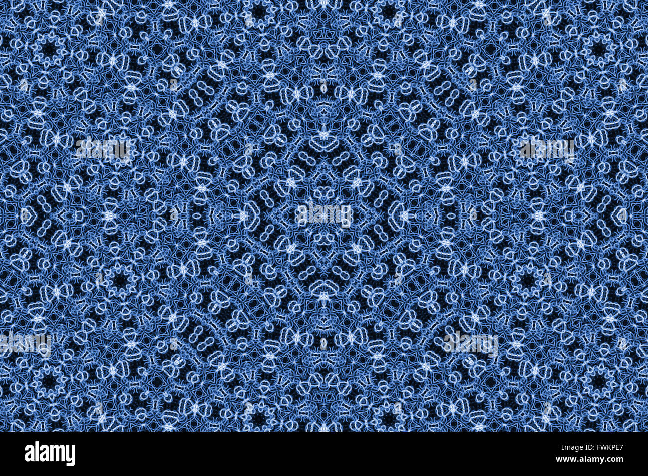 Abstract blue ornamental background Stock Photo - Alamy