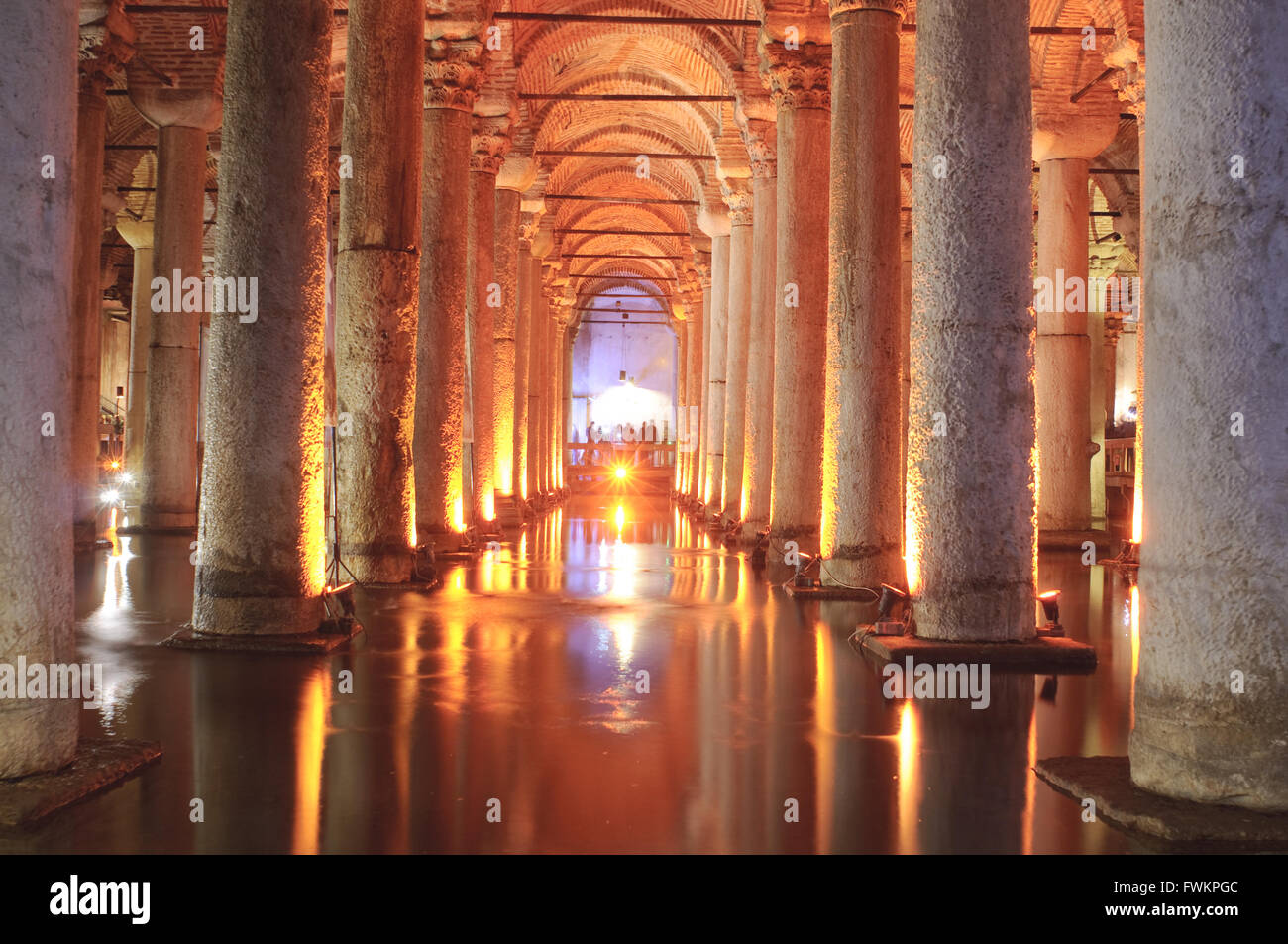 Turkey, Istanbul, Sunken Palace, Basilica Cistern, Forest of Columns ...