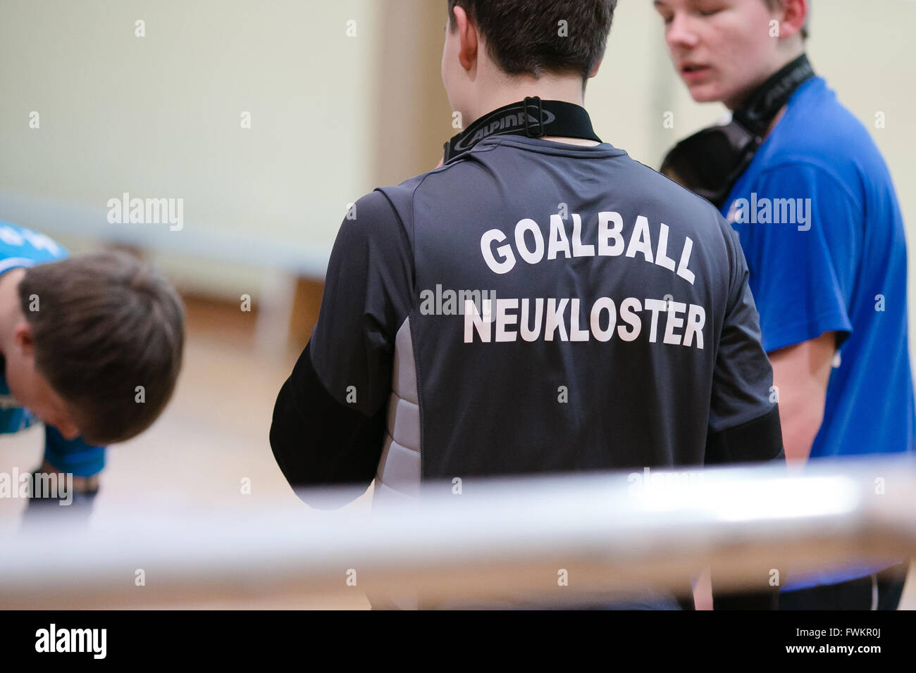 Team from Neukloster during Goalball practice Stock Photo - Alamy