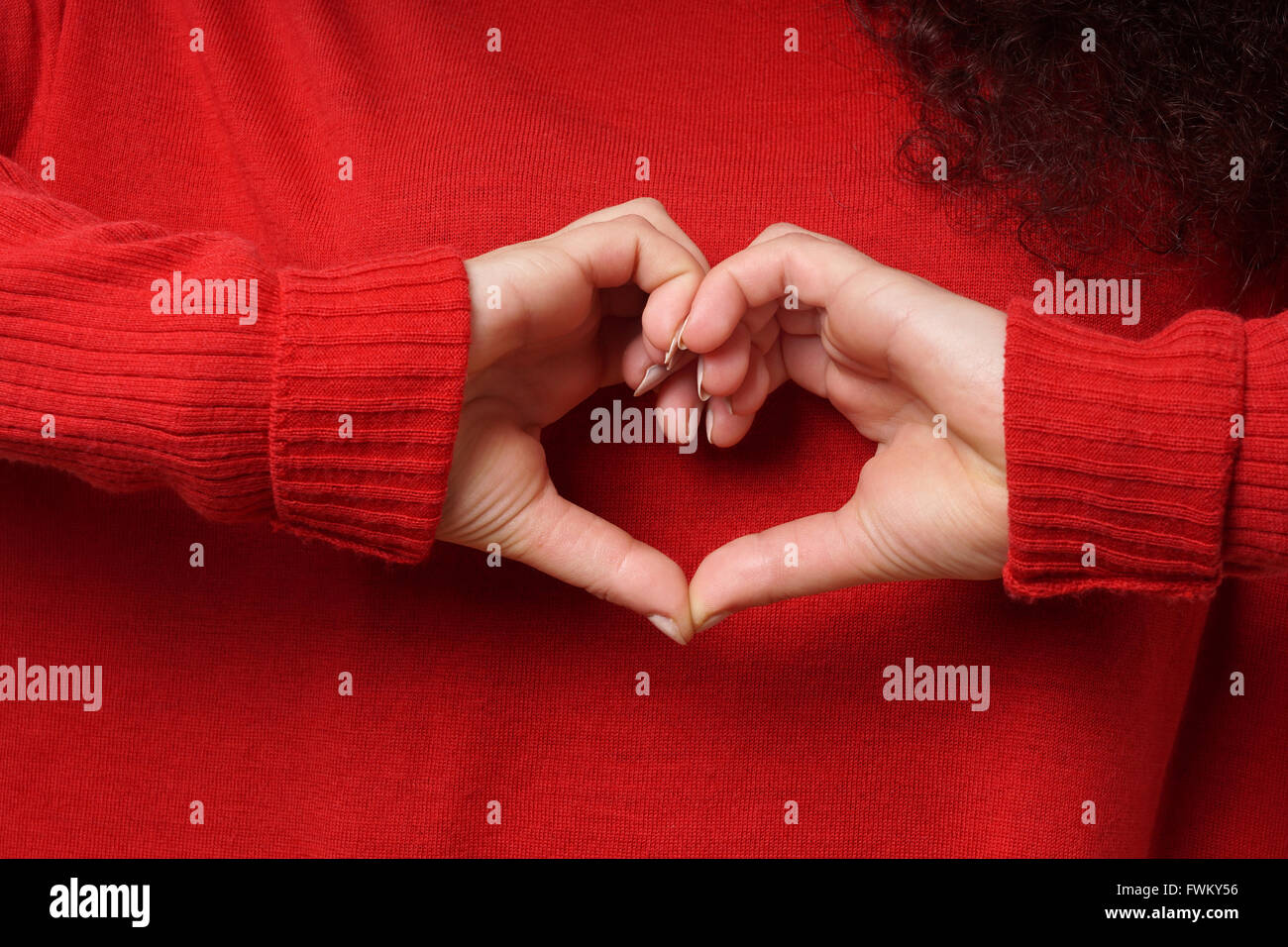Hands Making Heart Shape High Resolution Stock Photography and Images ...