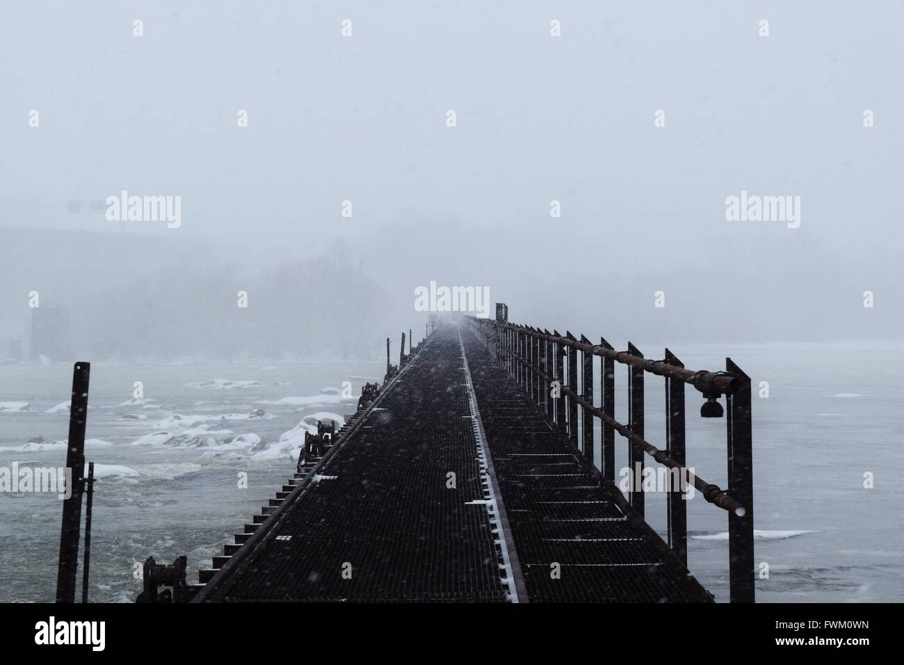 Broken bridge over river against hi-res stock photography and images ...