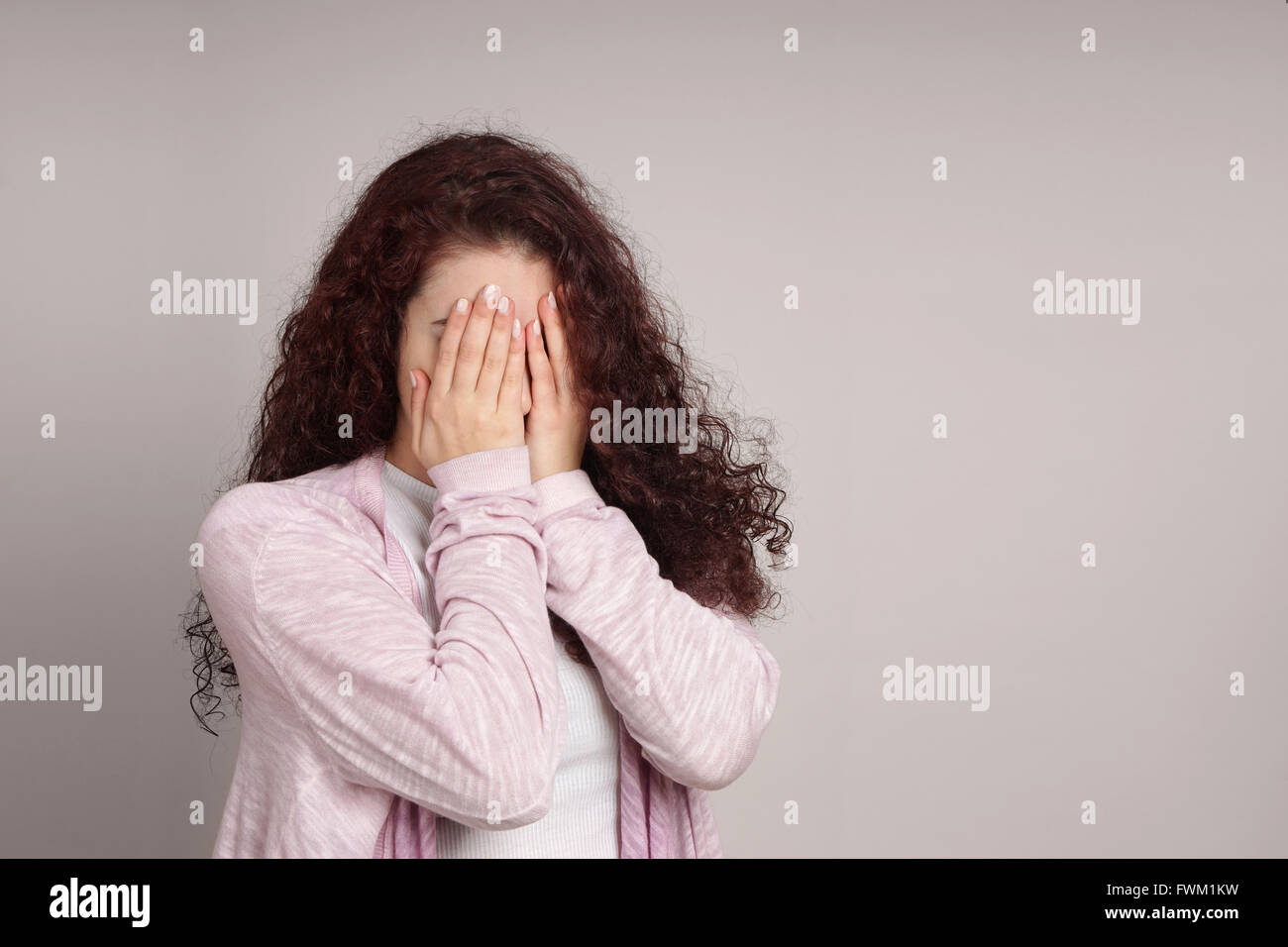 Hiding Face High Resolution Stock Photography and Images - Alamy