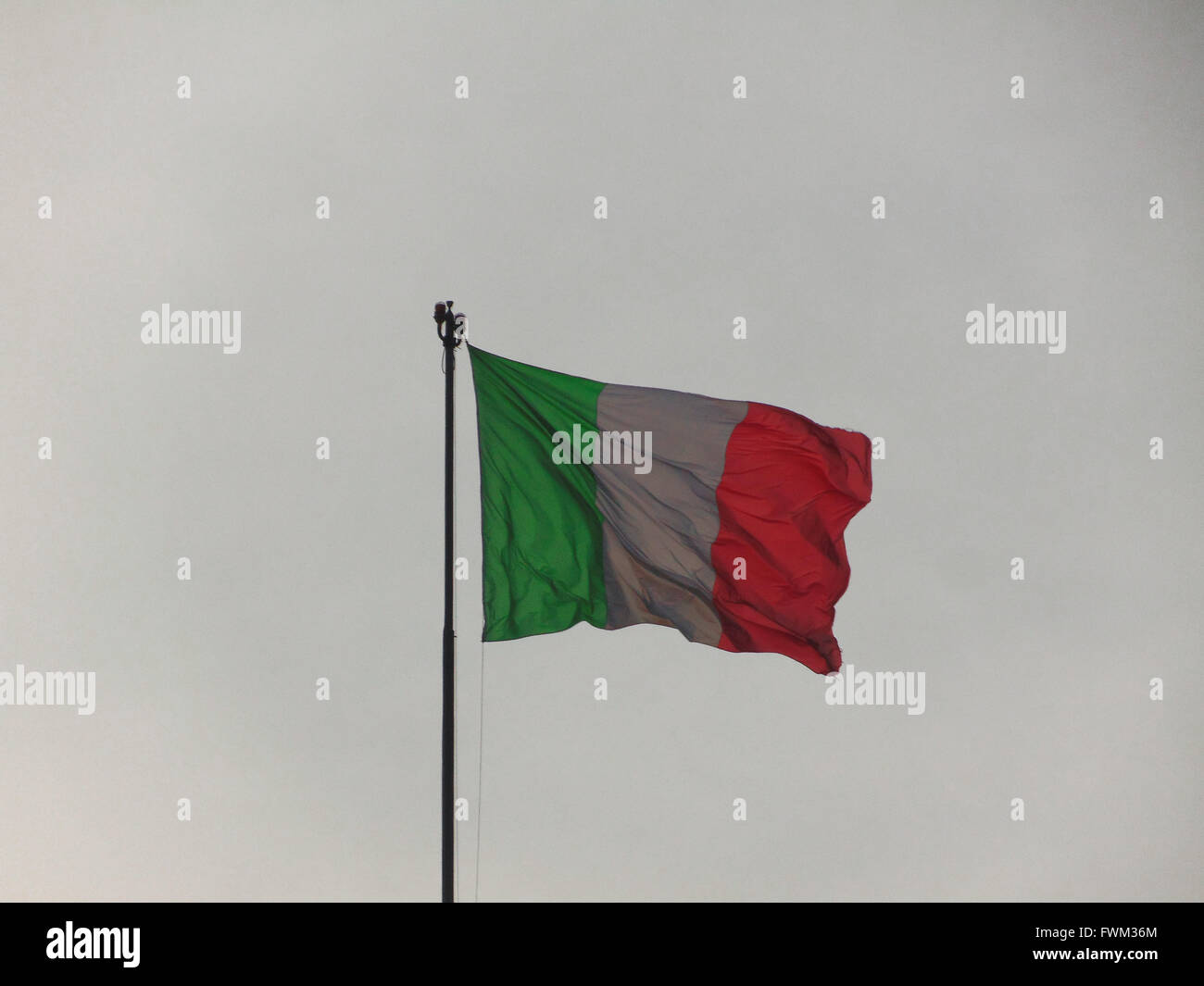 Italian flag waving hi-res stock photography and images - Alamy
