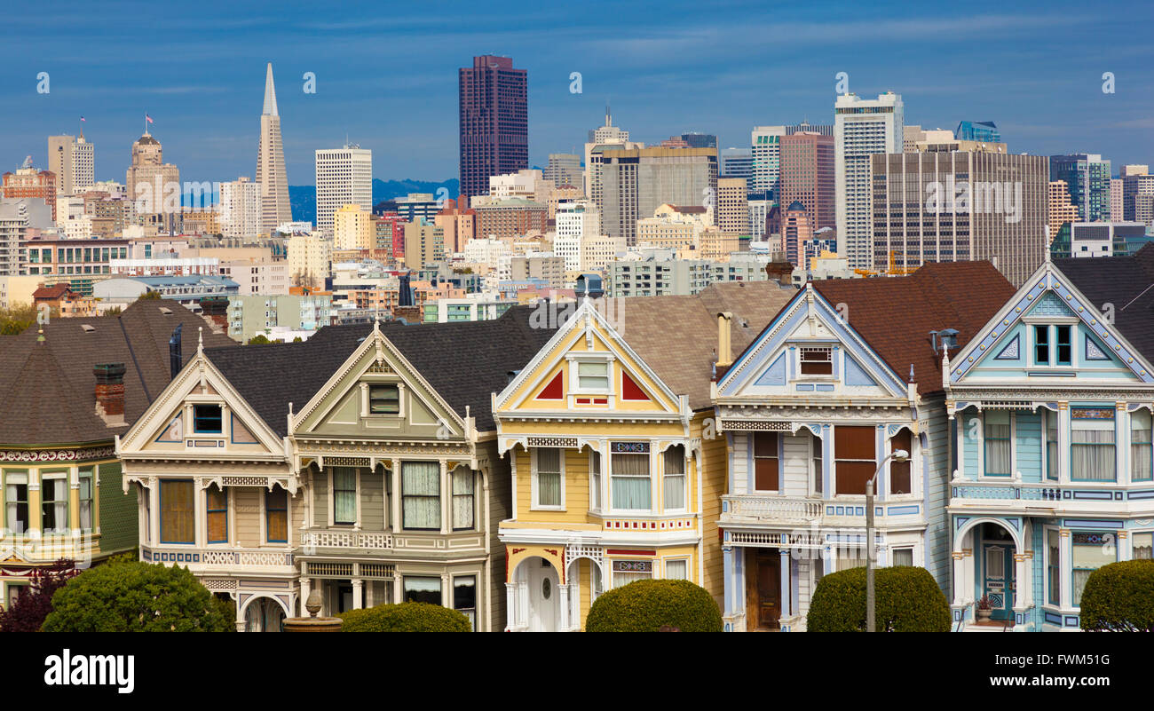 Row houses san francisco hi-res stock photography and images - Alamy