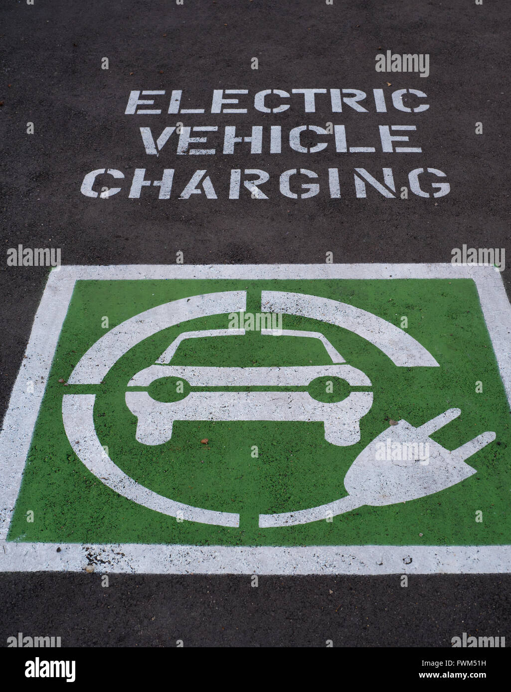 A parking place for electric car charging Stock Photo - Alamy