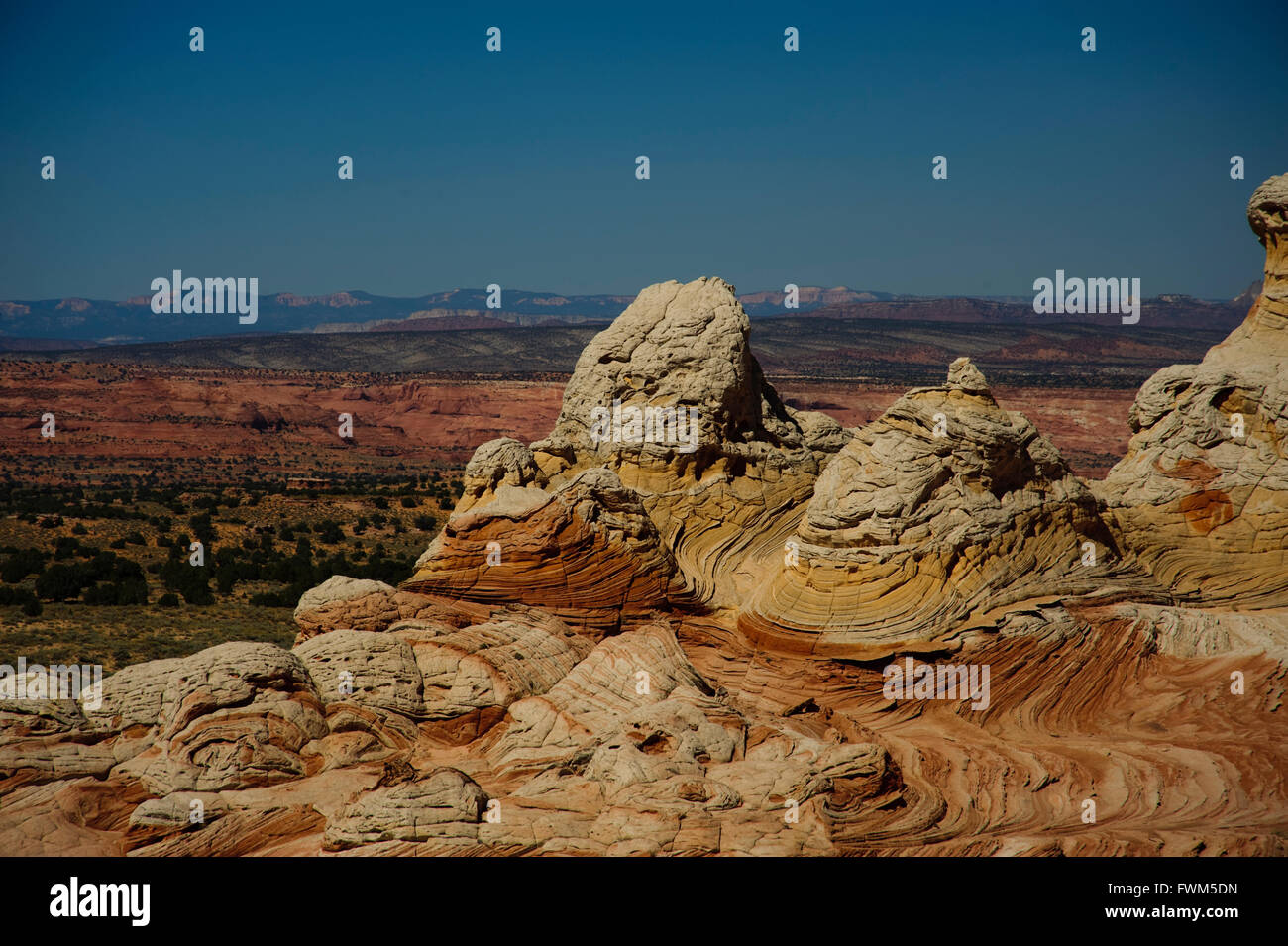 Sandstone Rock formations showing the signs of erosion from wind and ...