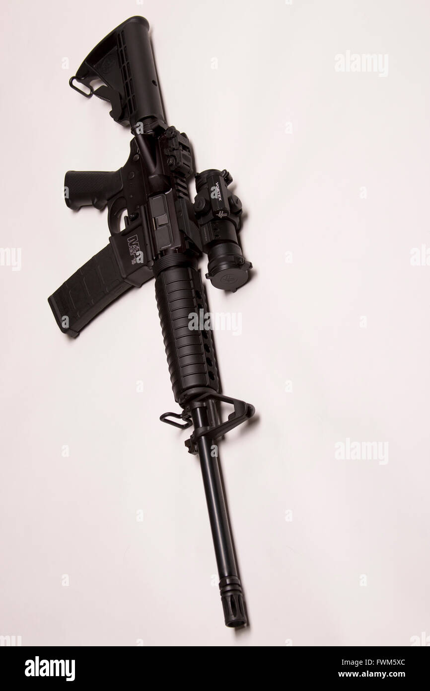 Smith and Wesson M&P15 Rifle with Vortex StrikeFire II scope Stock ...