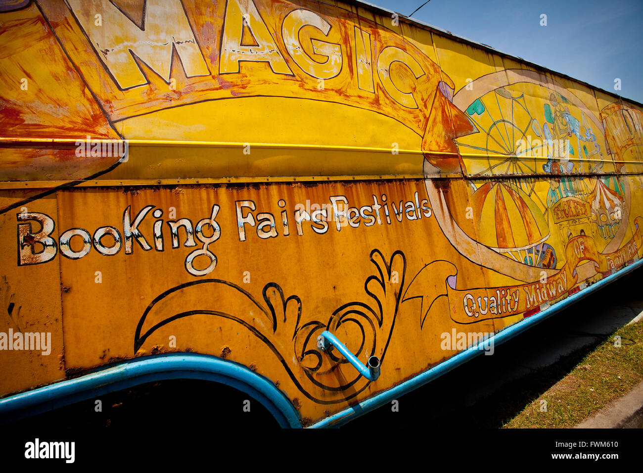 Carnival trailer at a country fair in St. George, SC Stock Photo - Alamy