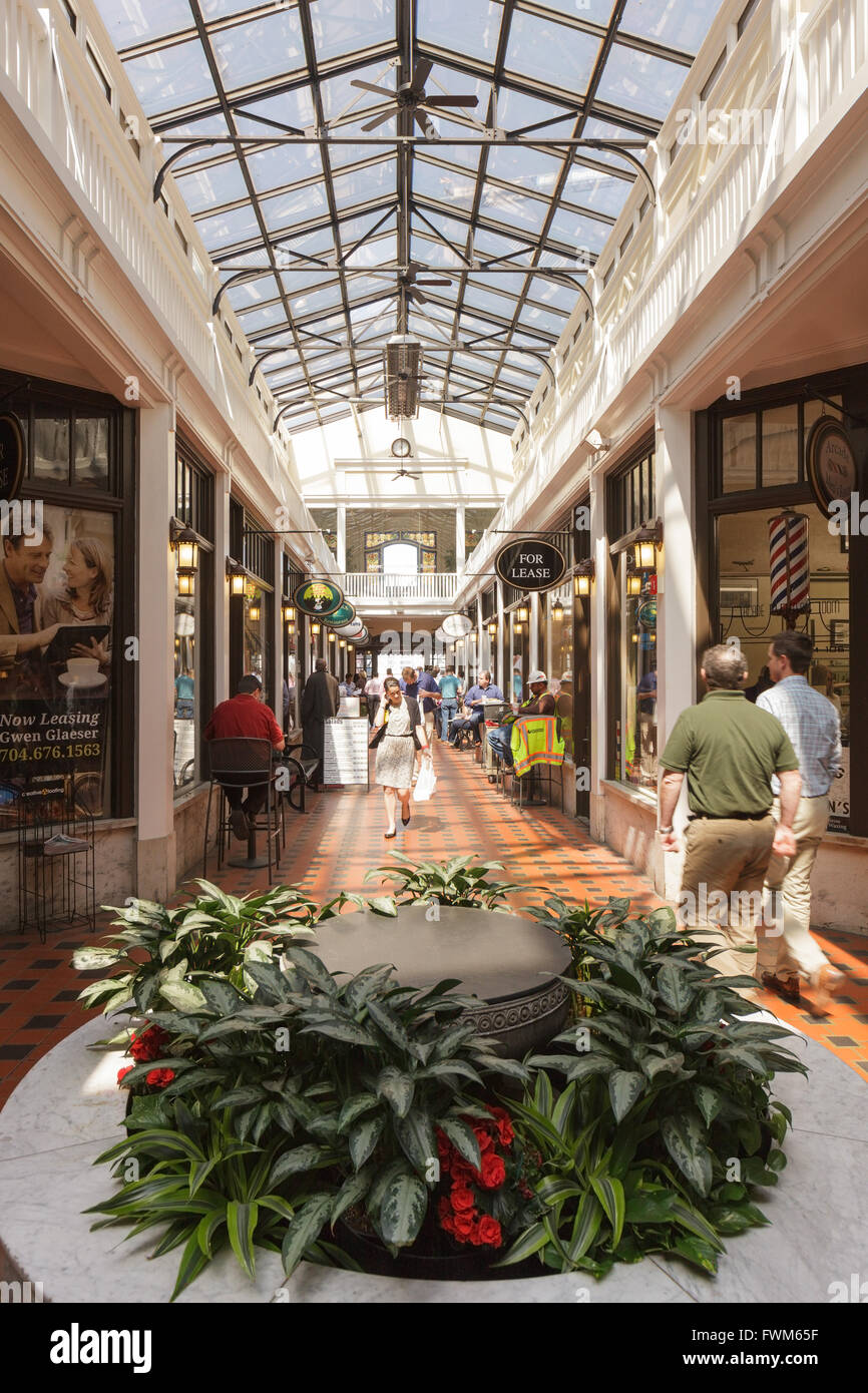Latta Arcade, Charlotte, North Carolina, USA Stock Photo - Alamy