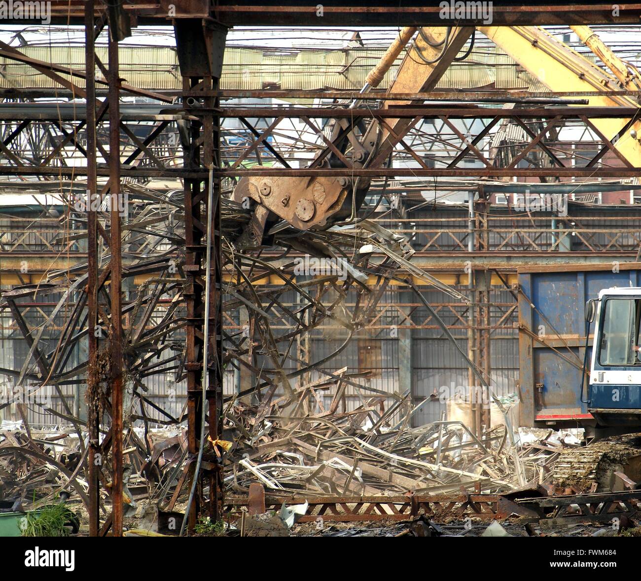 Demolition of a factory hi-res stock photography and images - Alamy
