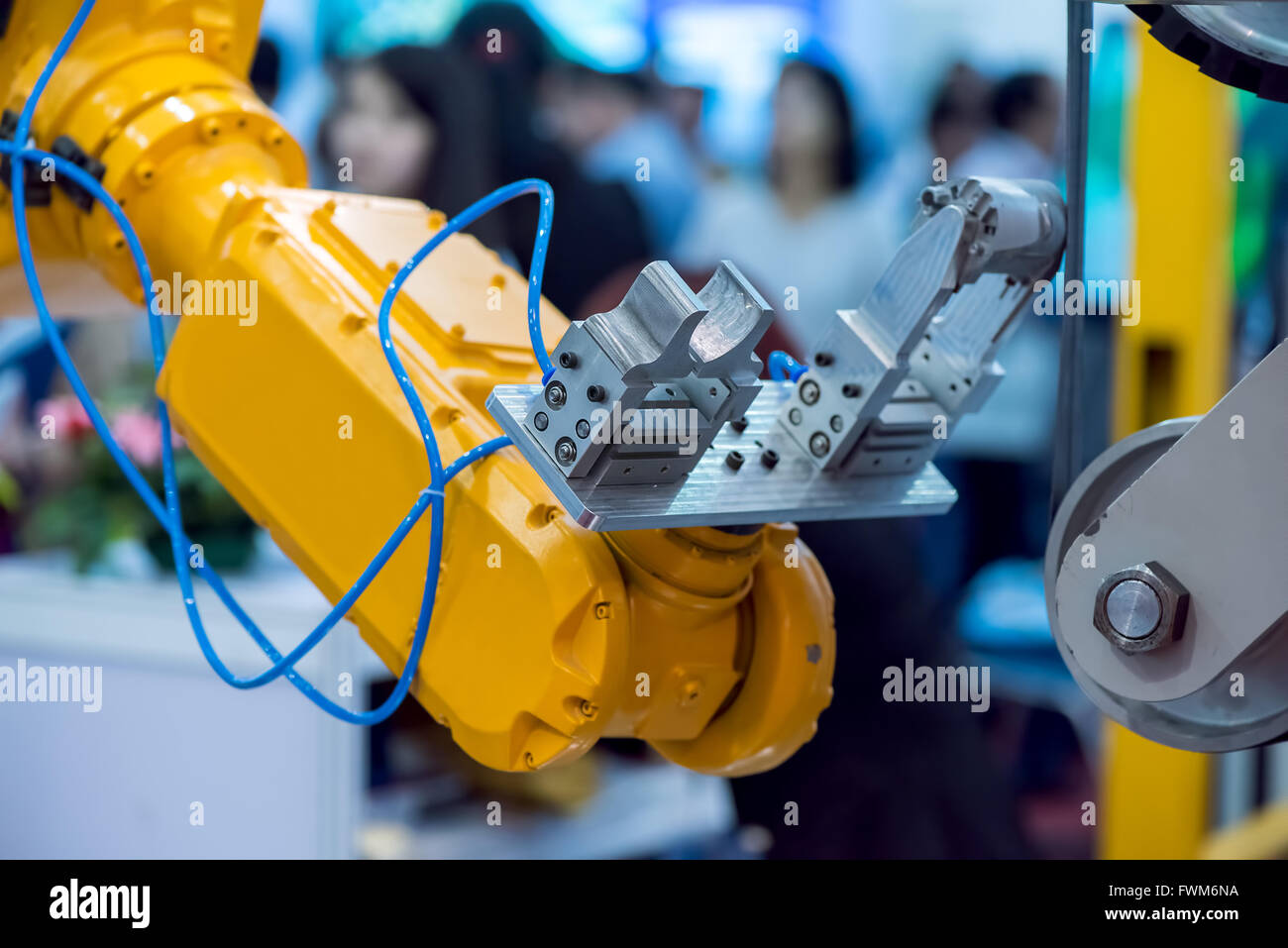 robotic hand machine tool at industrial manufacture factory Stock Photo ...