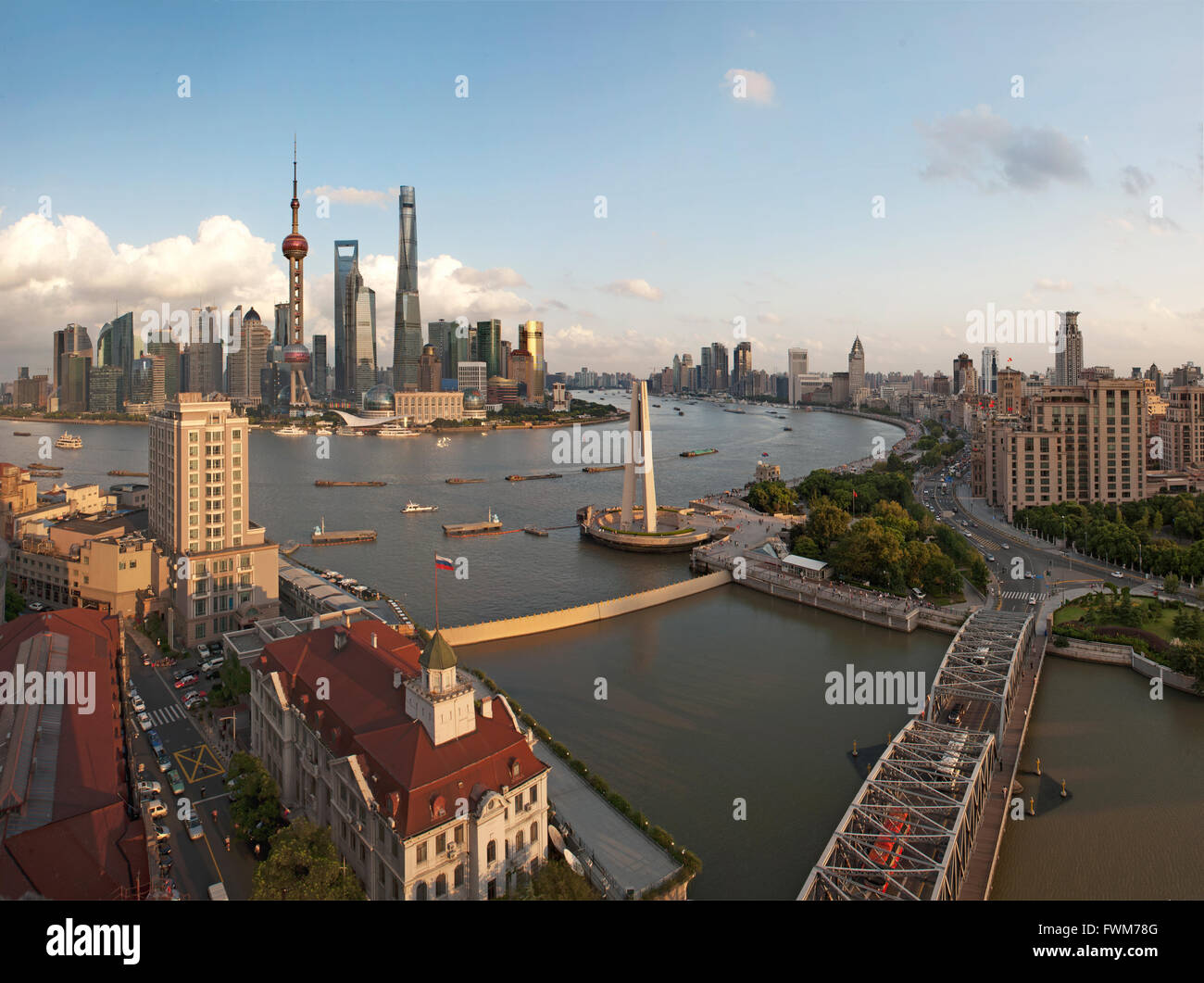 Shanghai scenery and scenery high angle hi-res stock photography and ...