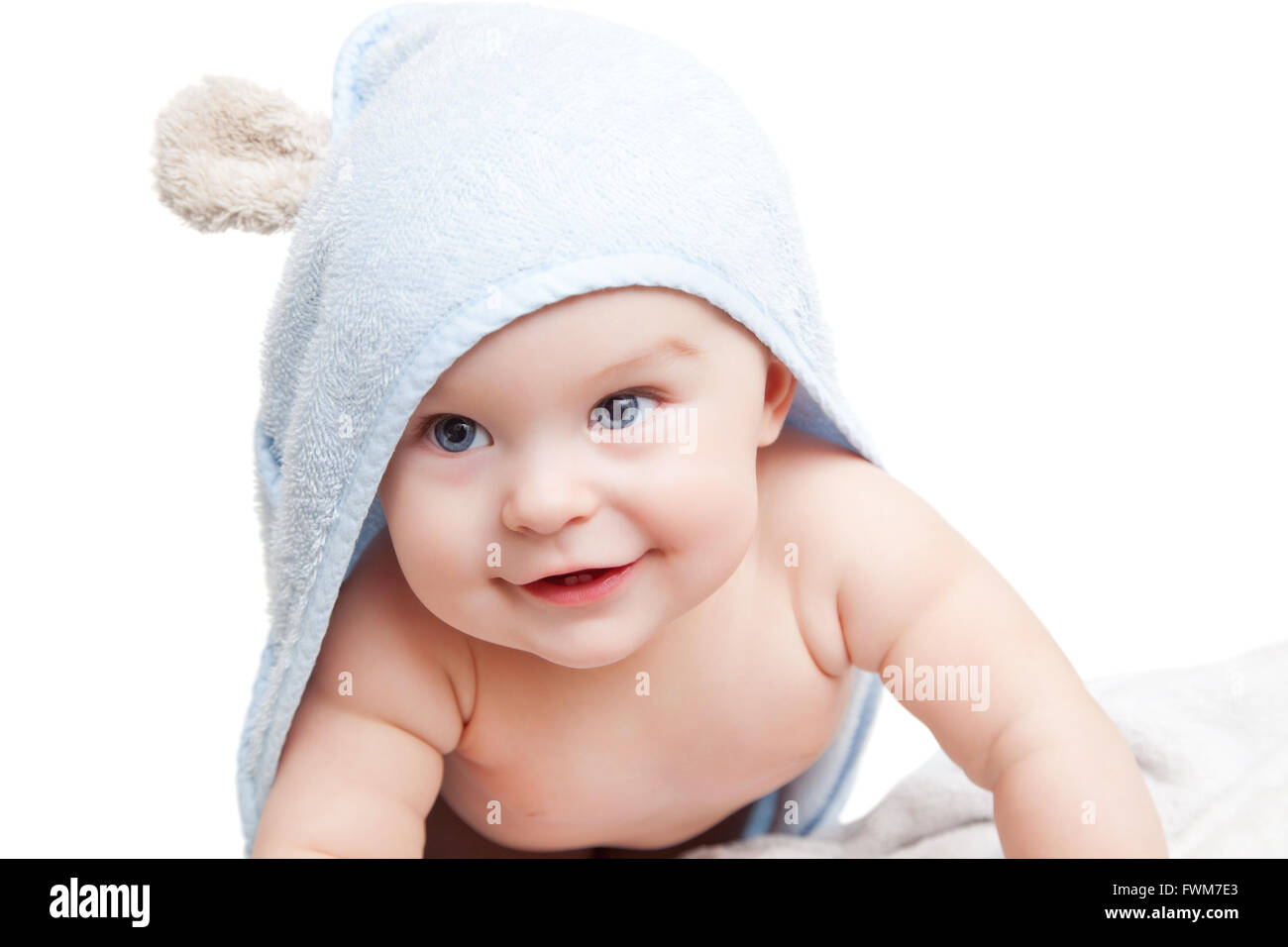 Cute crawling baby Stock Photo - Alamy