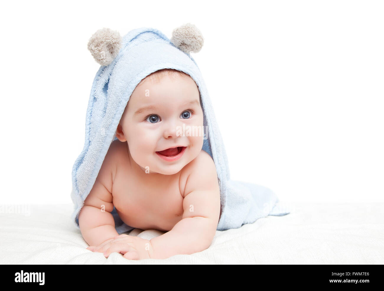 Cute crawling baby Stock Photo - Alamy
