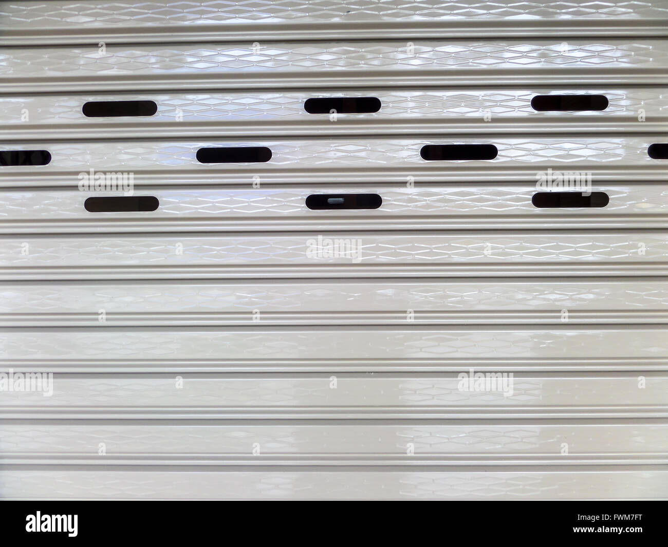 Over view to roller shutter door background Stock Photo - Alamy