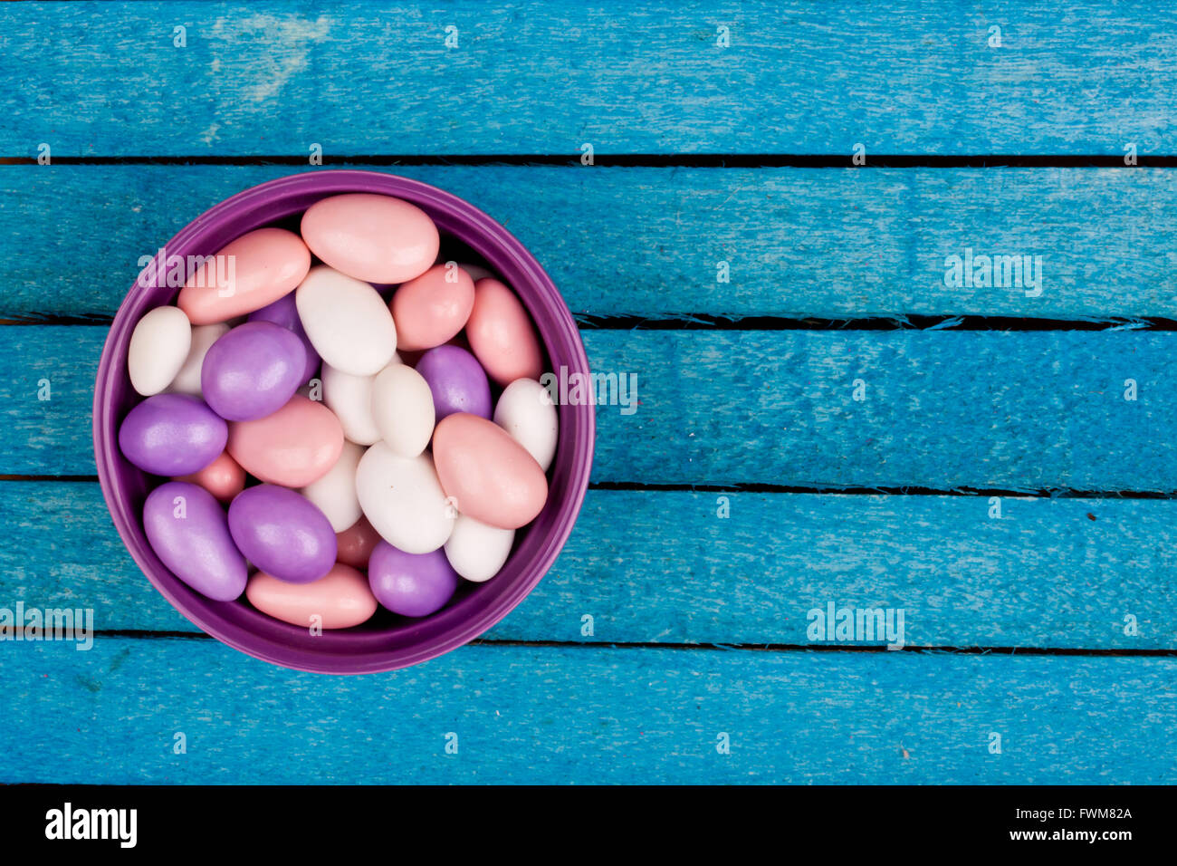 sugar coated almond candy Stock Photo - Alamy