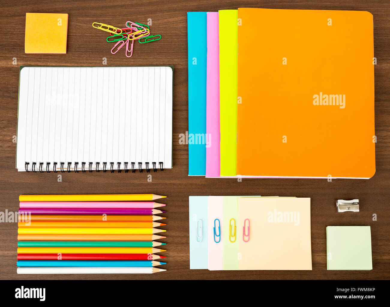 Pile of notebooks Stock Photo - Alamy