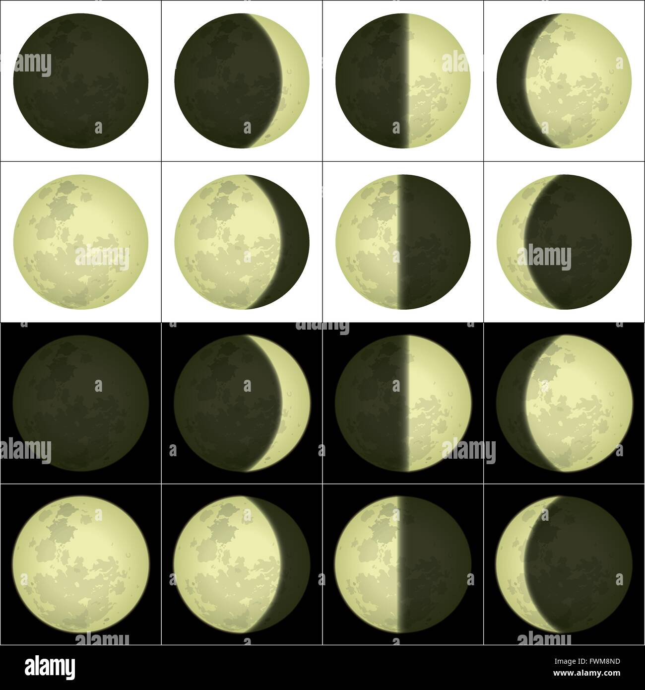 Moon Set Sequence High Resolution Stock Photography and Images - Alamy