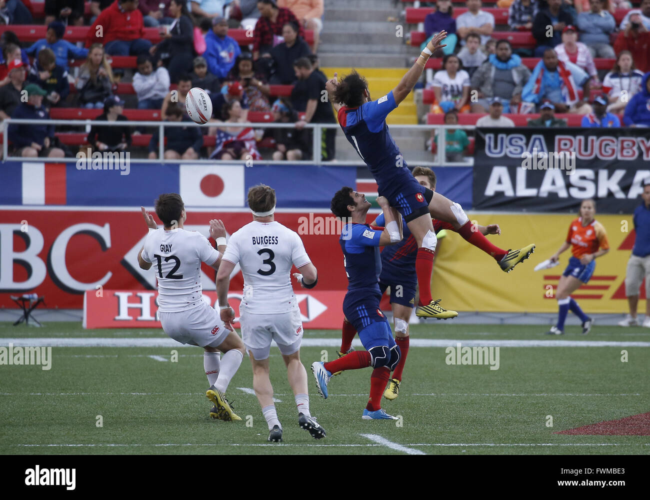 Day 2 2016 USA Sevens Rugby Tournament at Sam Boyd Stadium Las Vegas ...