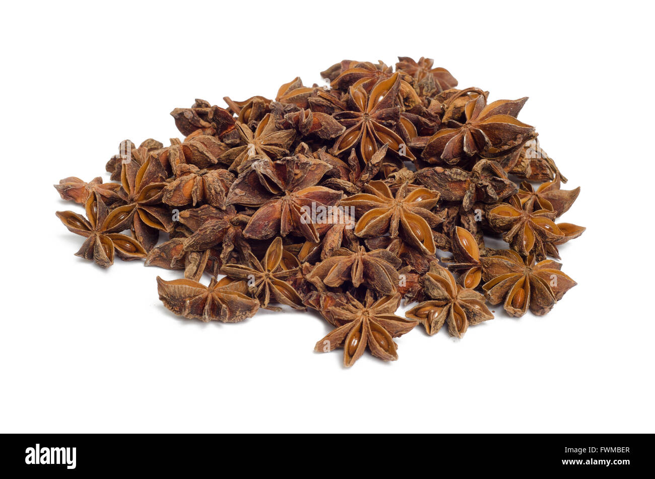 star anise isolated on white background Stock Photo - Alamy