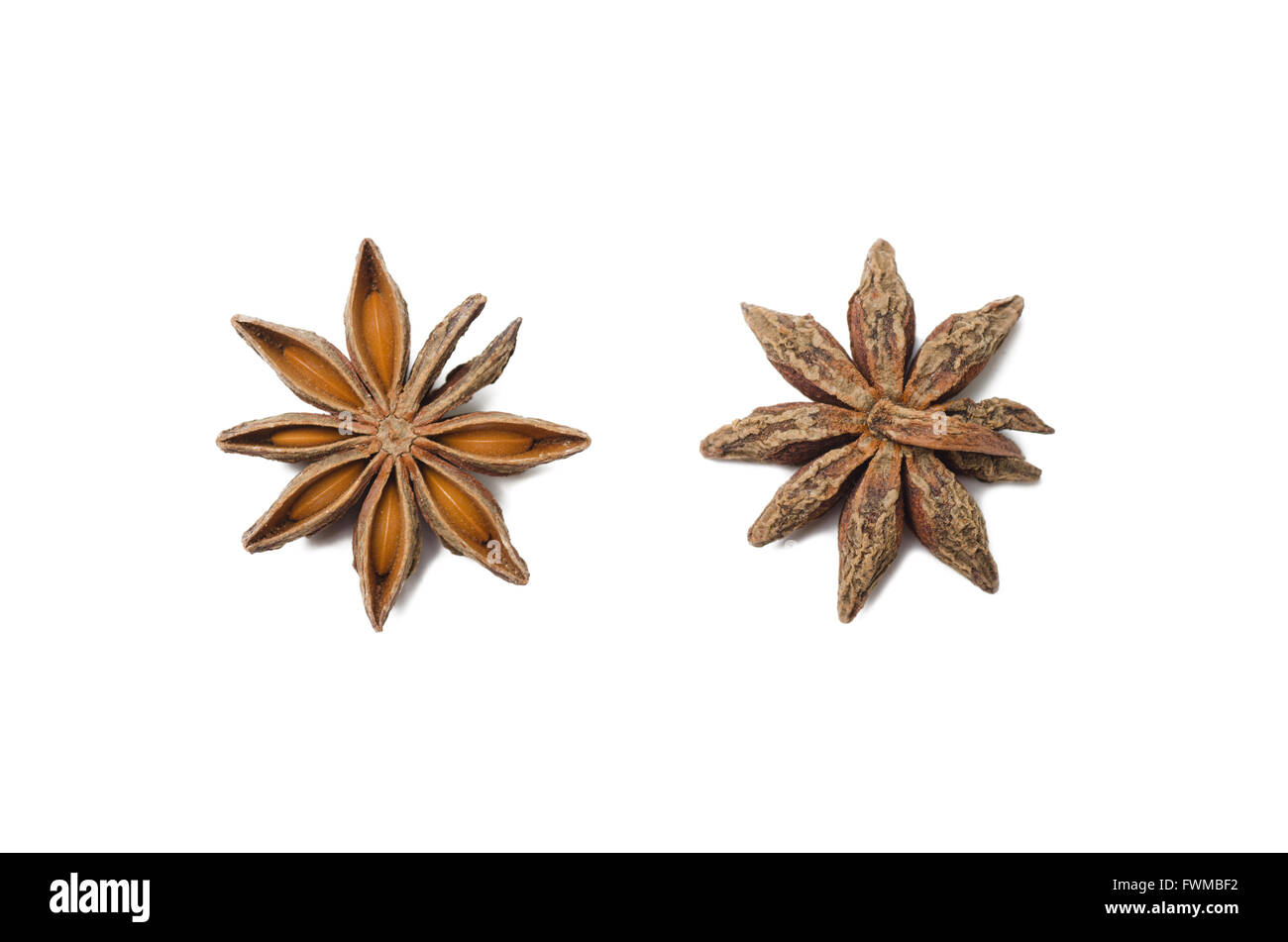 star anise isolated on white background Stock Photo - Alamy