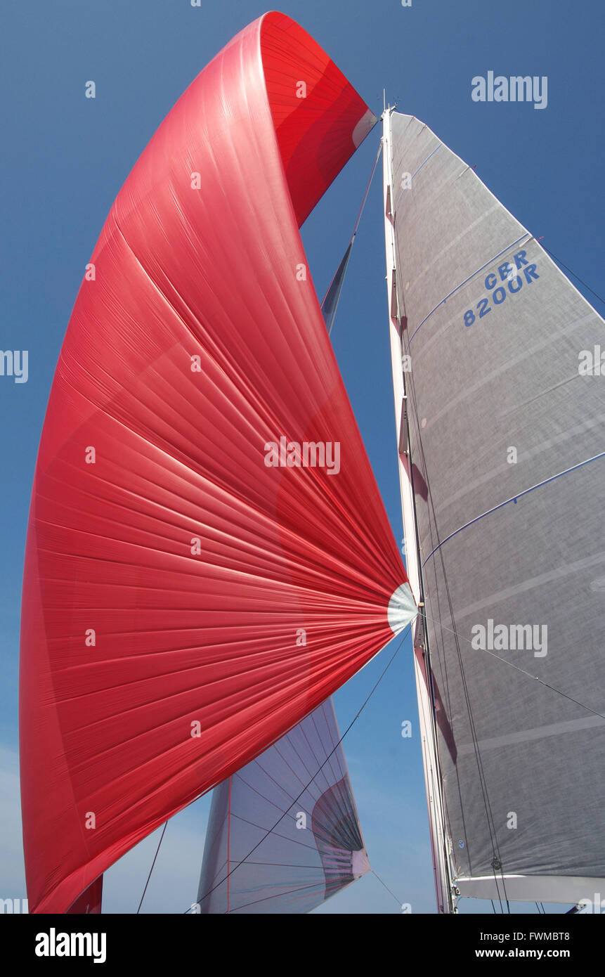 |Spinnakers on wind at Rolex Swan Cup 2012 Stock Photo - Alamy