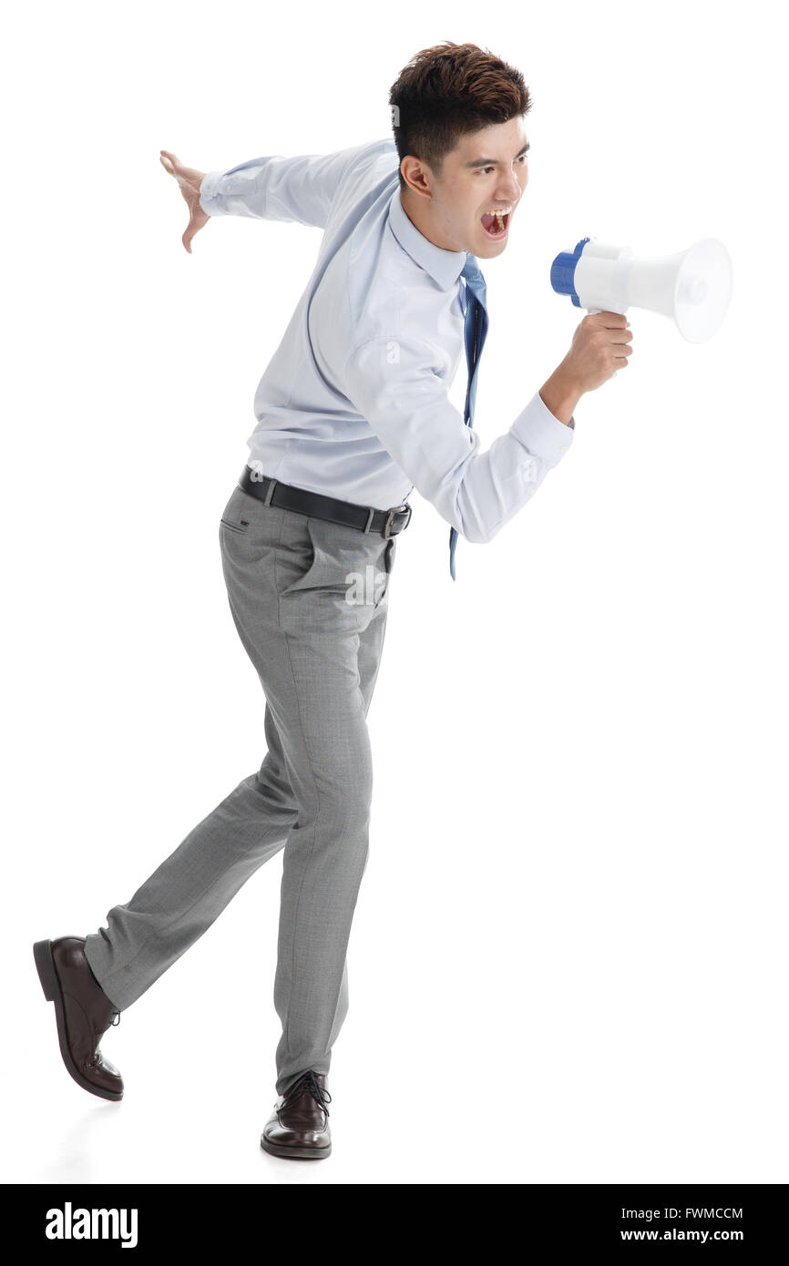 Close up emotional portrait young Cut Out Stock Images & Pictures - Alamy