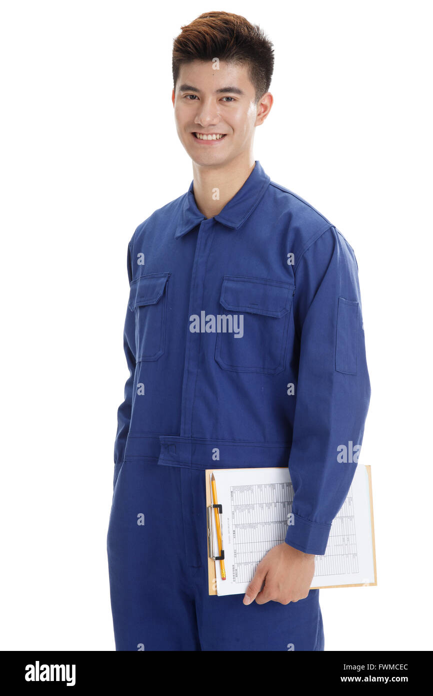 Man in bib overalls hi-res stock photography and images - Alamy