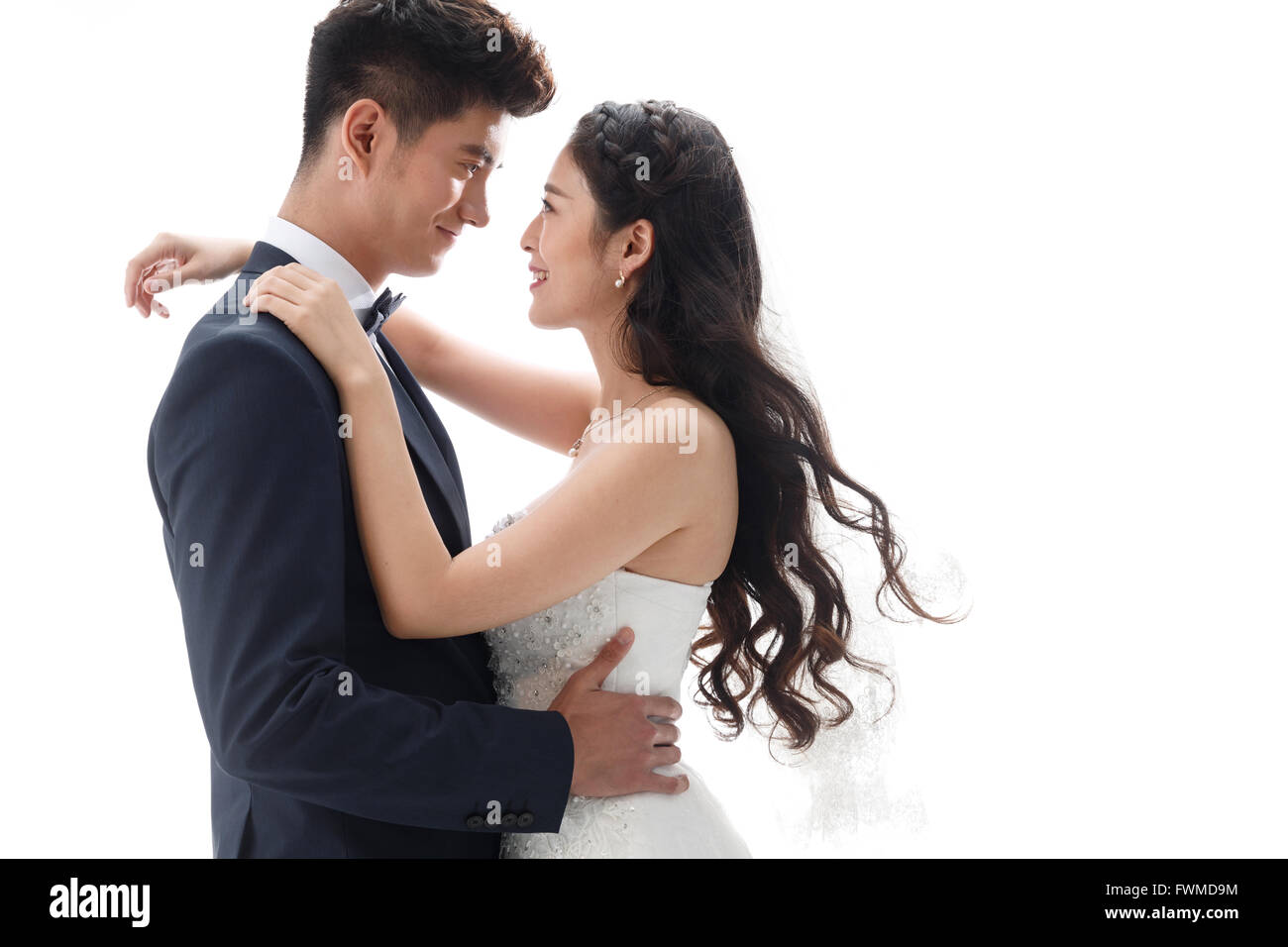 Bride and groom Stock Photo - Alamy